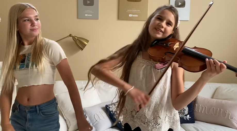 Karolina Protsenko Performs 'Senorita' with Her Friend Barvina